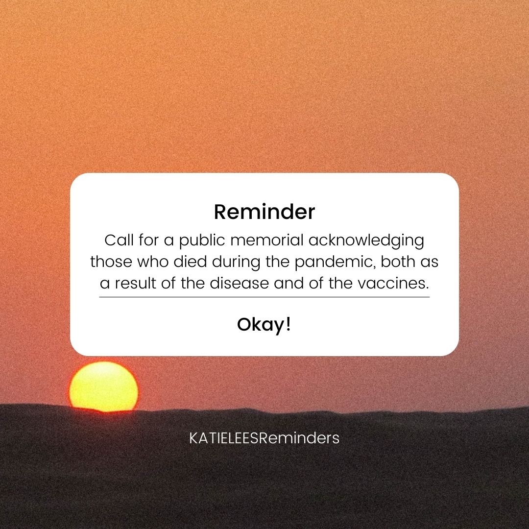 In summary, we call for… – Katie Lees